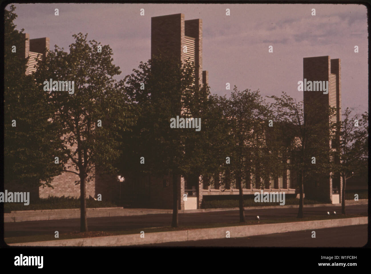 IRWIN UNION BANK AND TRUST COMPANY, BUILT IN 1971 Stock Photo - Alamy