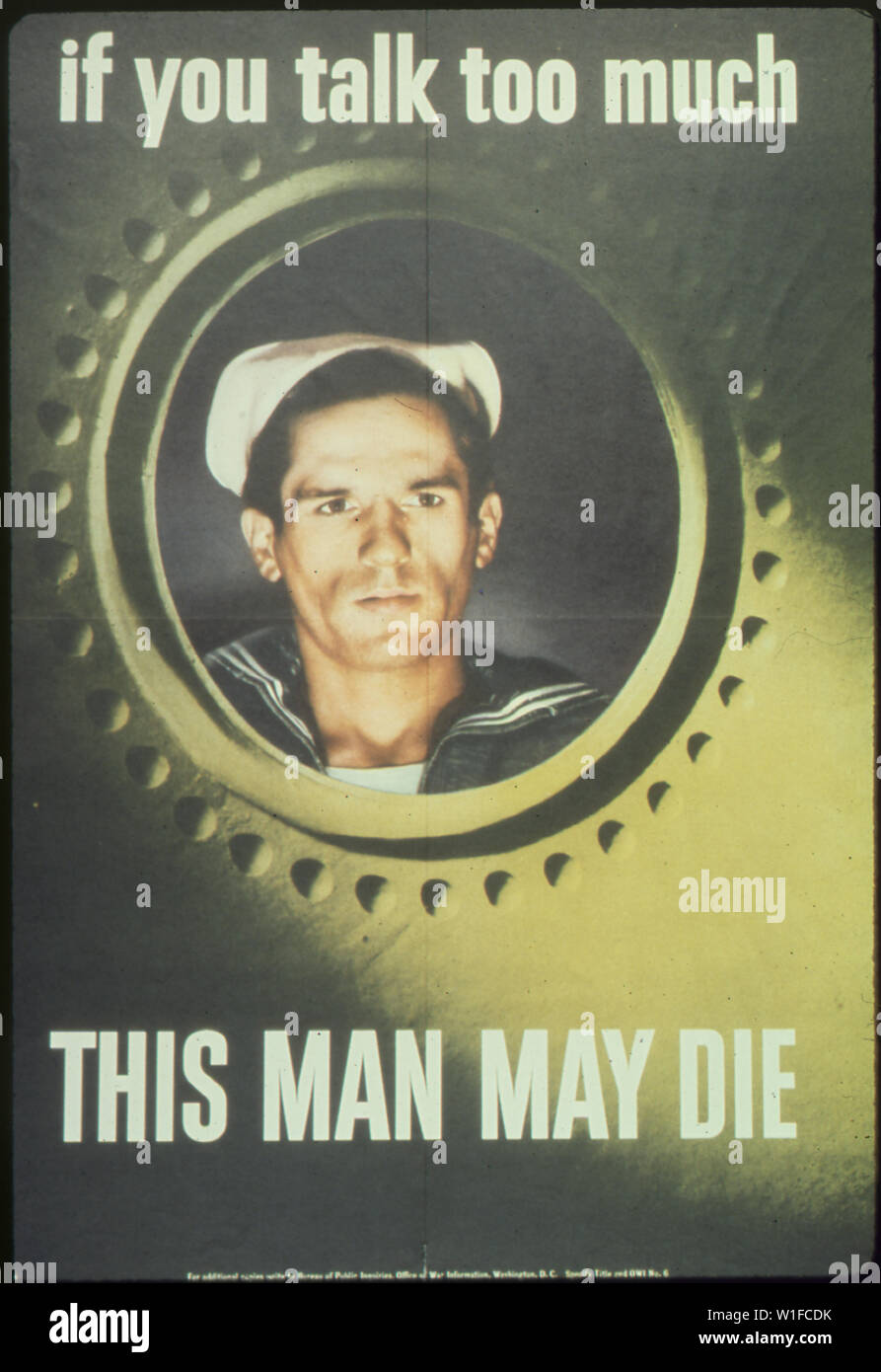 If you talk too much this man may die hi-res stock photography and ...