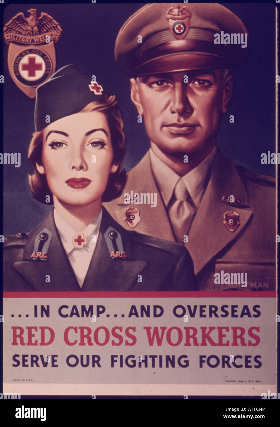 In Camp. . . And Overseas, Red Cross Workers Serve Fighting Forces ...