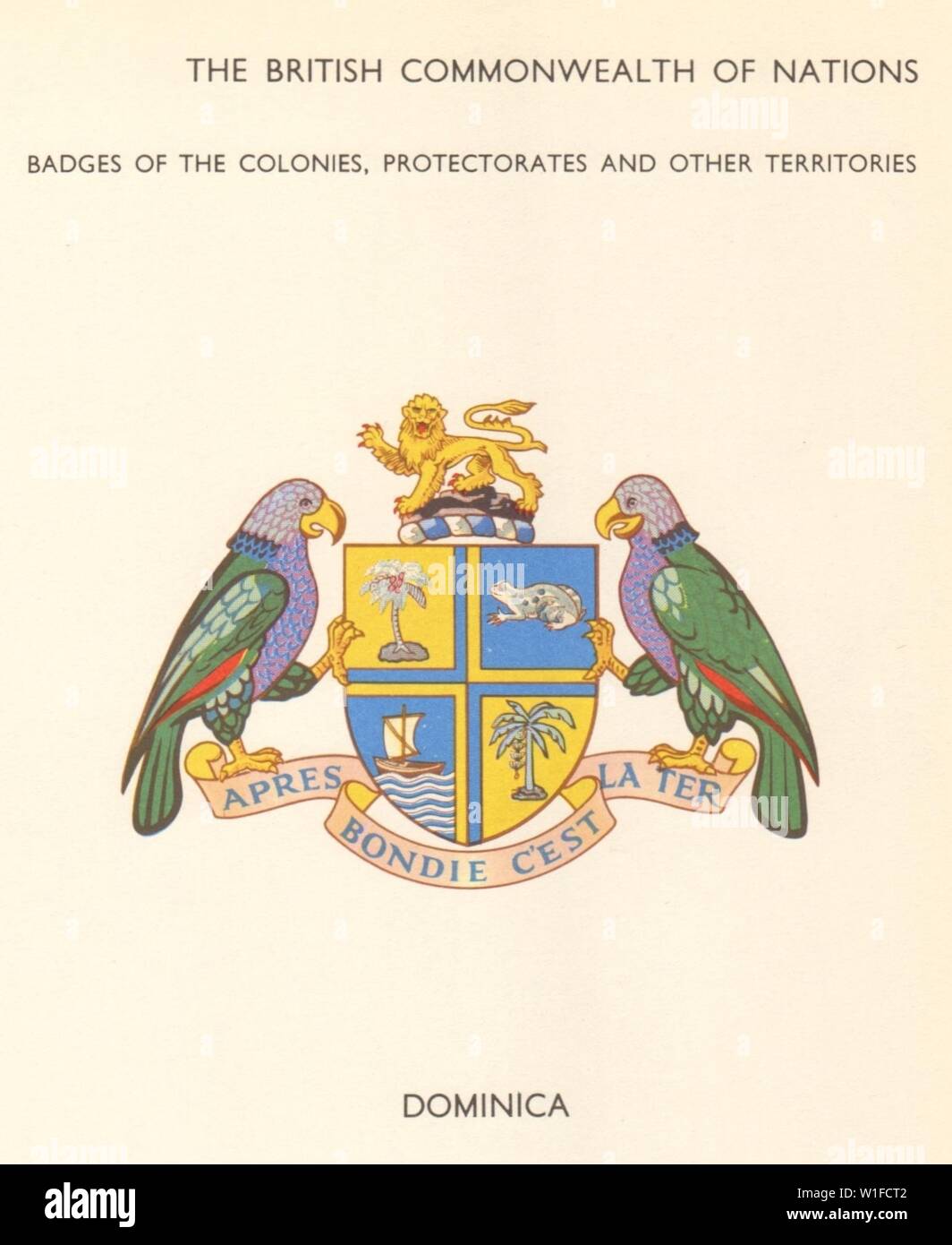 DOMINICA FLAGS. Badges of the Colonies, Protectorates & other ...