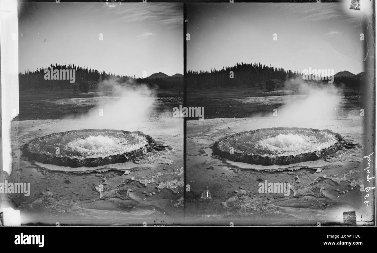 In lower Geyser basin. Yellowstone National Park Stock Photo - Alamy