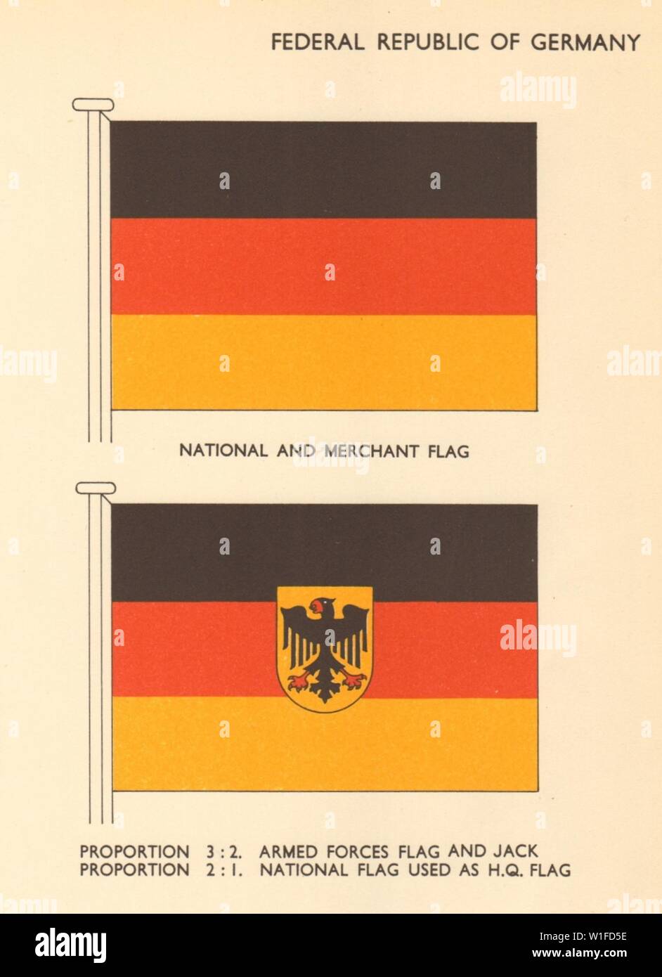 Flag of the federal republic of germany hi-res stock photography and ...