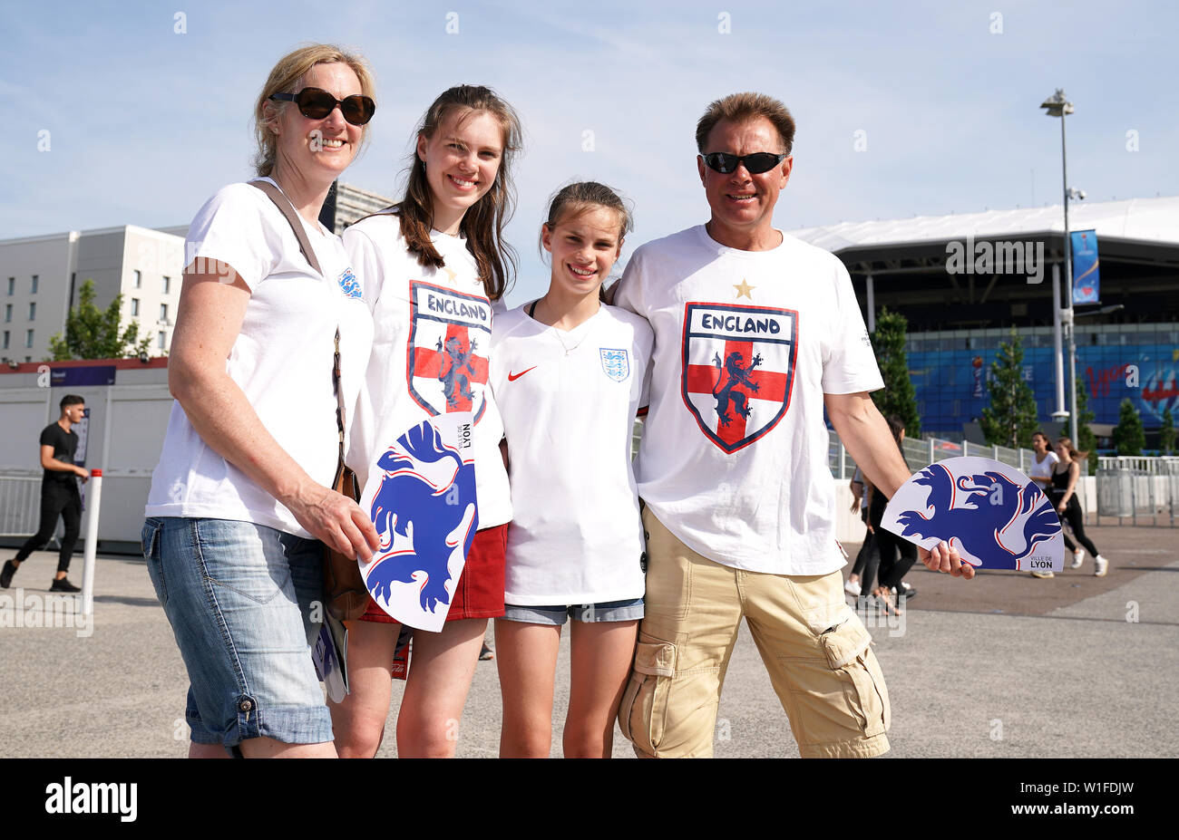 England fans before the FIFA Women's World Cup Semi Final match at the ...