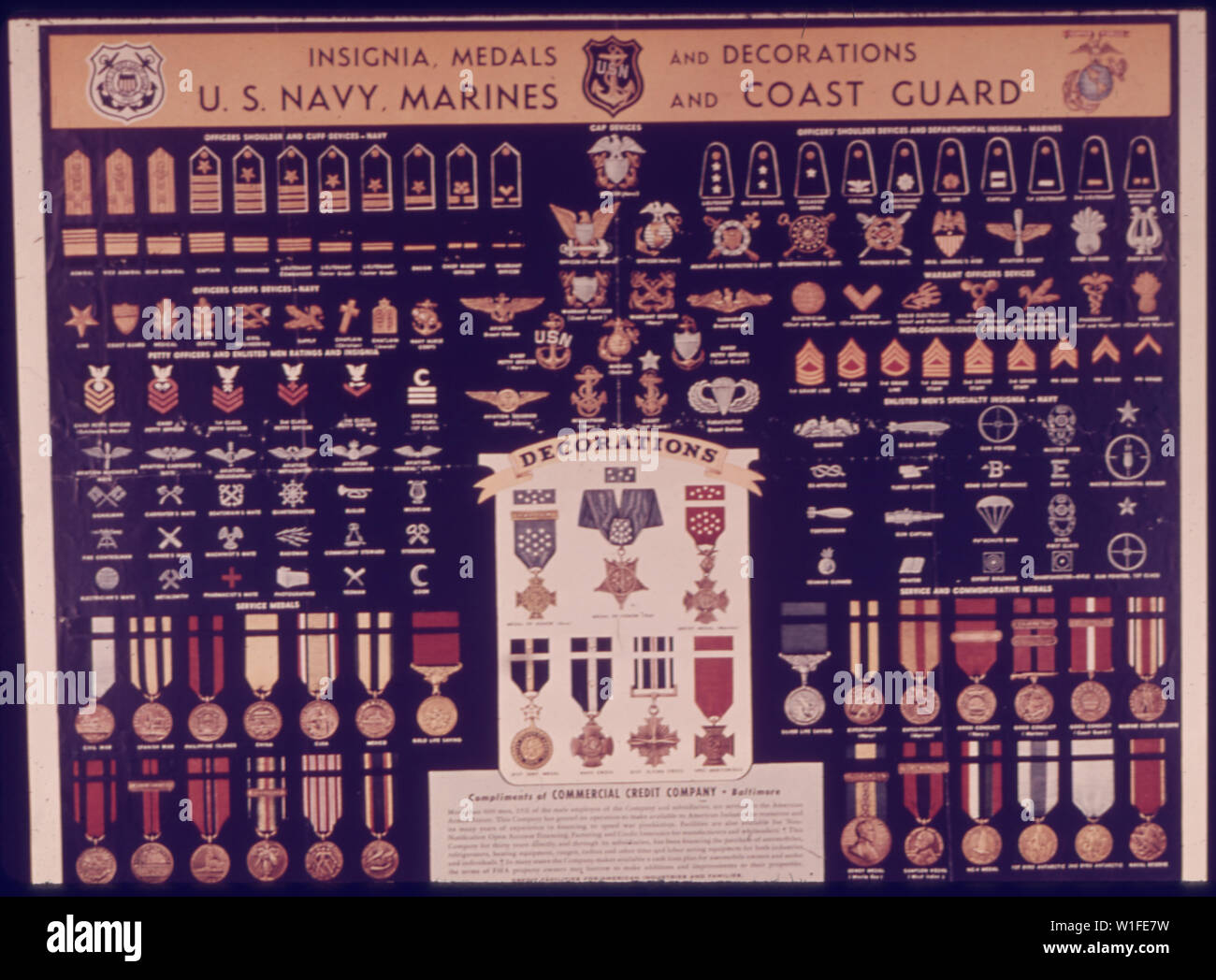 Insignia, Medals and Decorations - U.S. Navy, Marines and Coast Guard ...