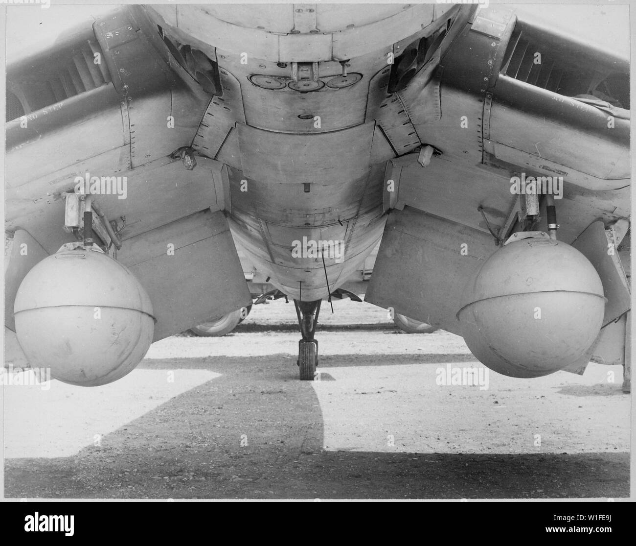 Integral wing tanks on plane at ARU [Aircraft Repair Unit] Guadalcanal ...