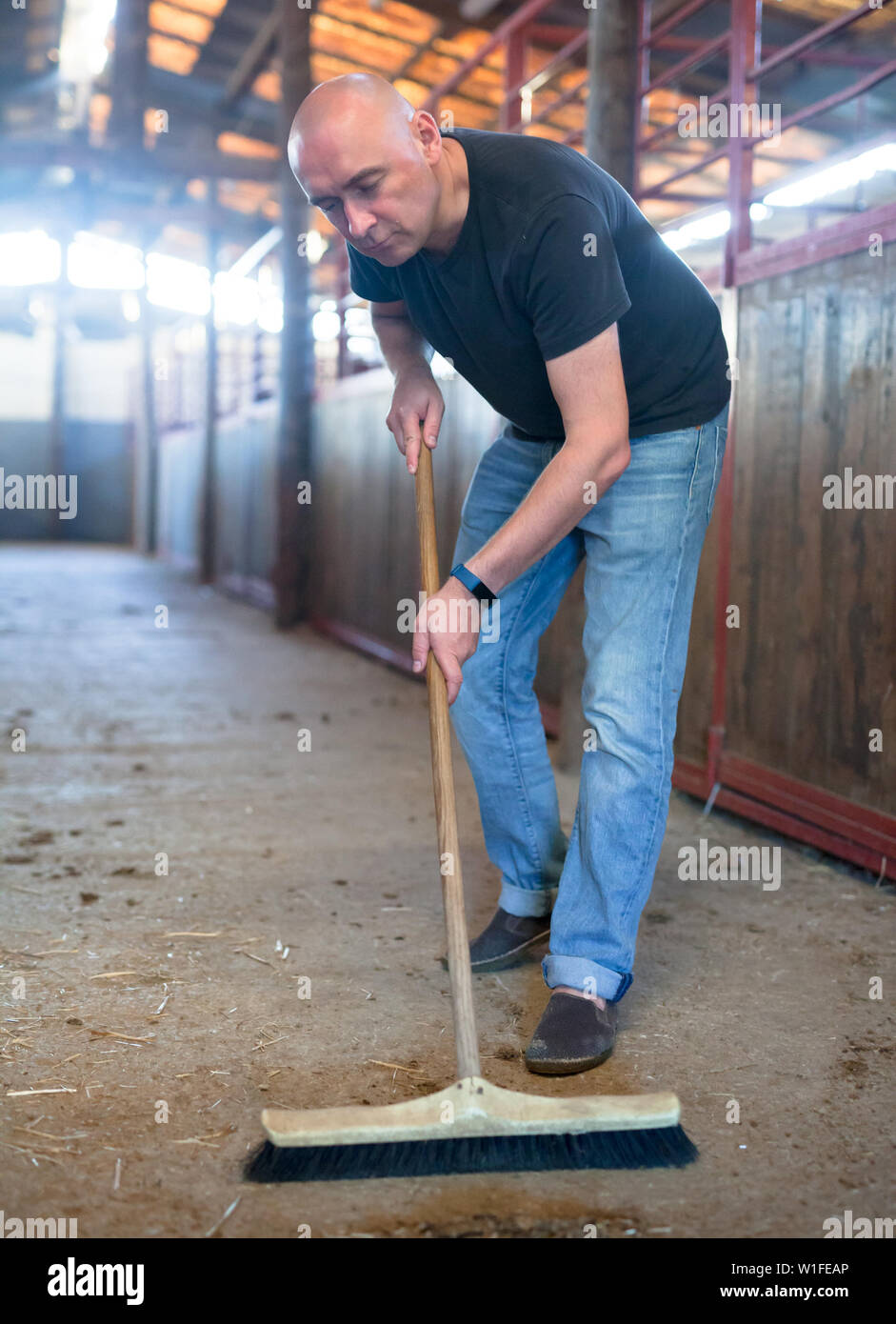 Cleaning shed floor hi-res stock photography and images - Alamy
