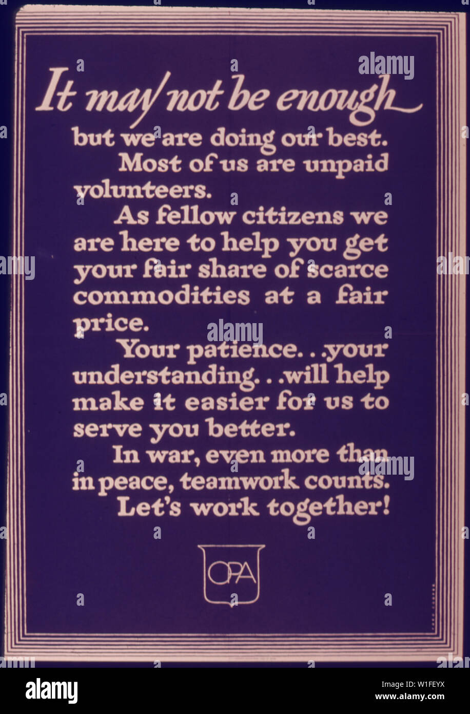 It May Not Be Enough Stock Photo - Alamy