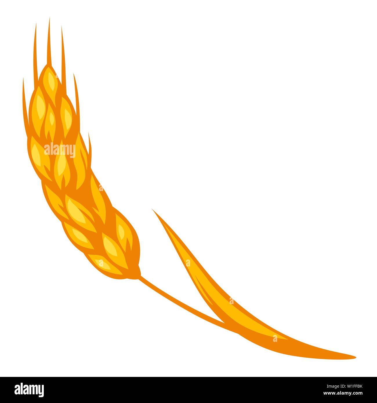 Cartoon illustration of ripe ear wheat Stock Vector Image & Art - Alamy