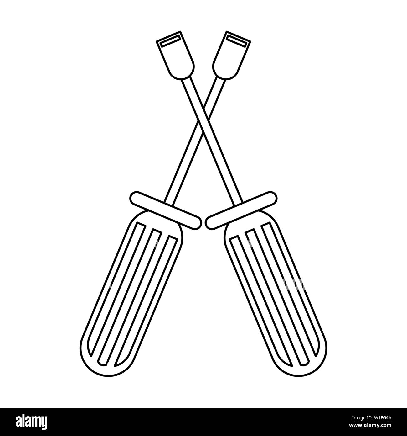 Crossed screwdrivers hi-res stock photography and images - Alamy