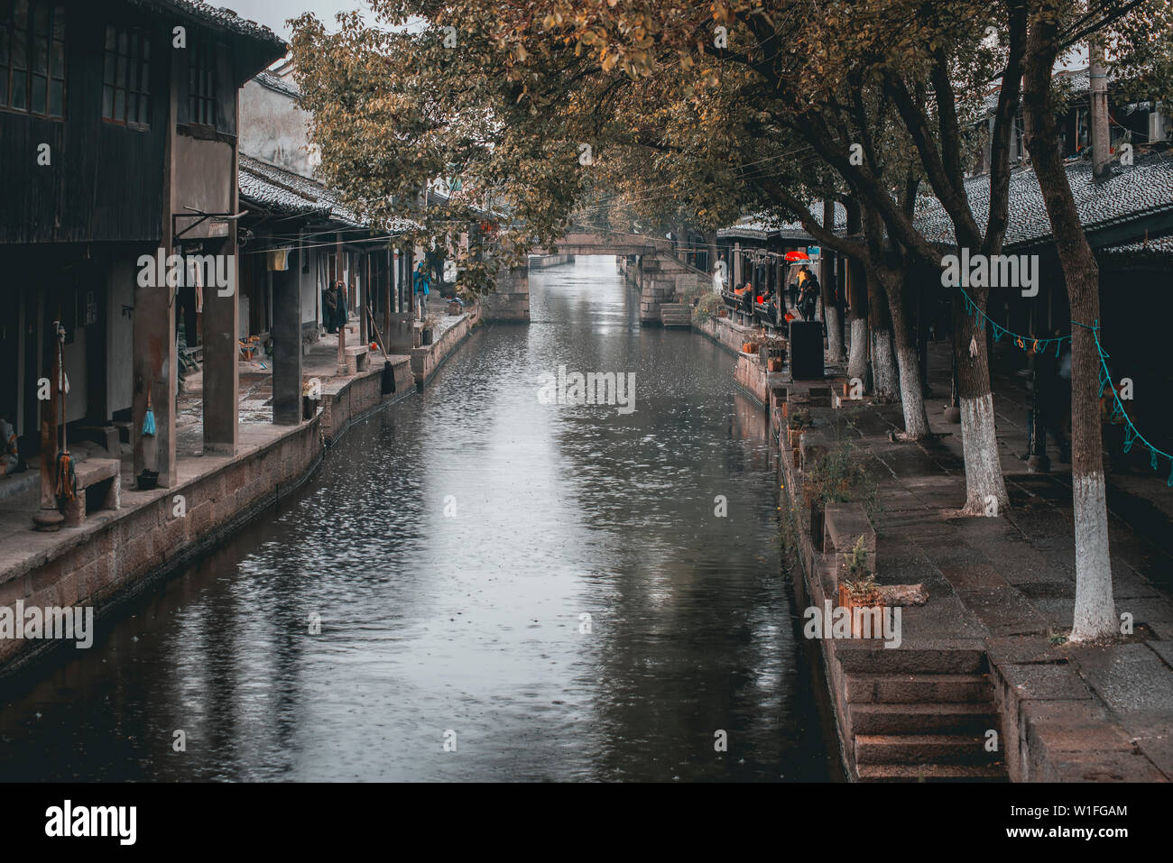 water bridge river canal flood Stock Photo - Alamy
