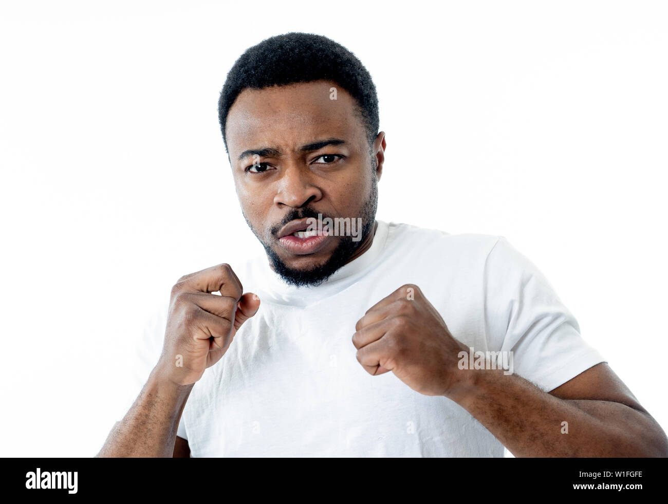 Frightened Young Man