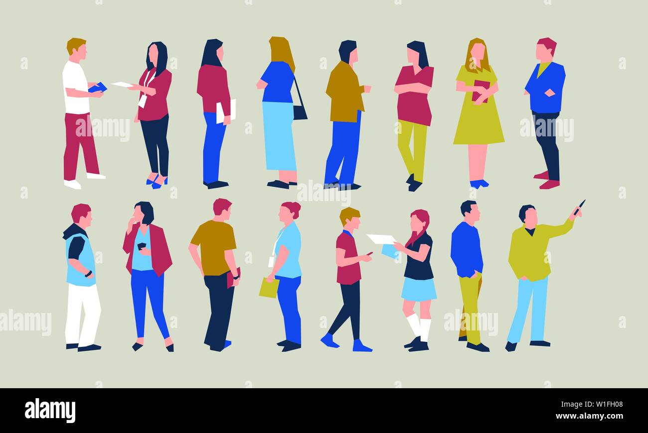 University people icons infographics collection, digital vector advert ...
