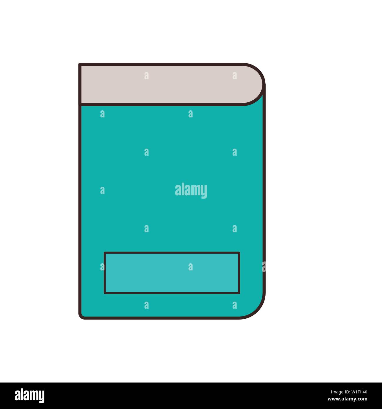 book of school with white background Stock Vector Image & Art - Alamy