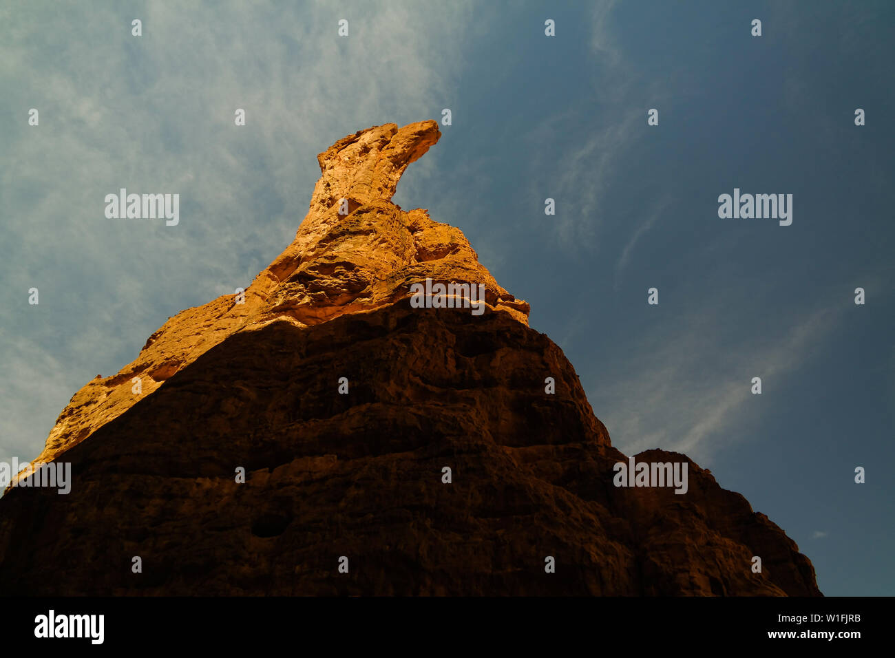 Abstract Rock formation at plateau Ennedi aka spire in Chad Stock Photo ...