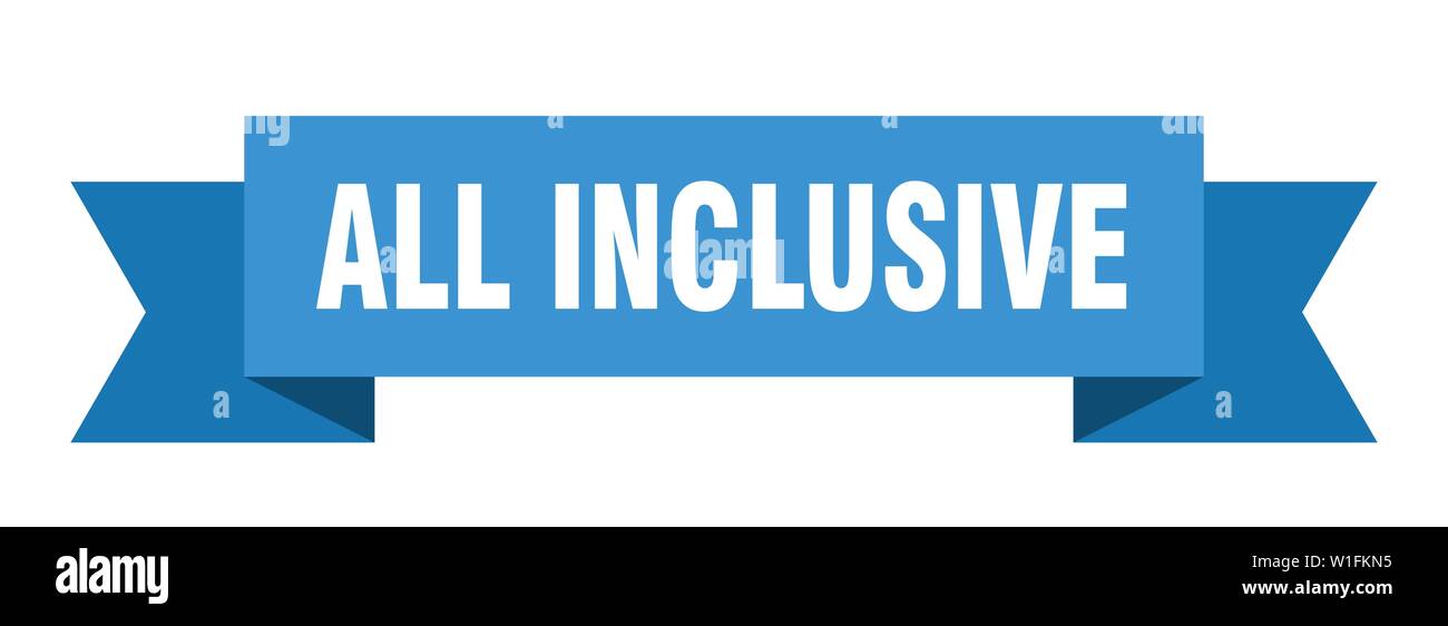 all inclusive ribbon. all inclusive isolated sign. all inclusive banner ...