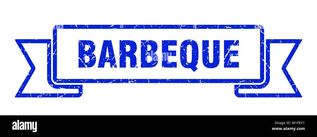barbeque grunge ribbon. barbeque sign. barbeque banner Stock Vector ...