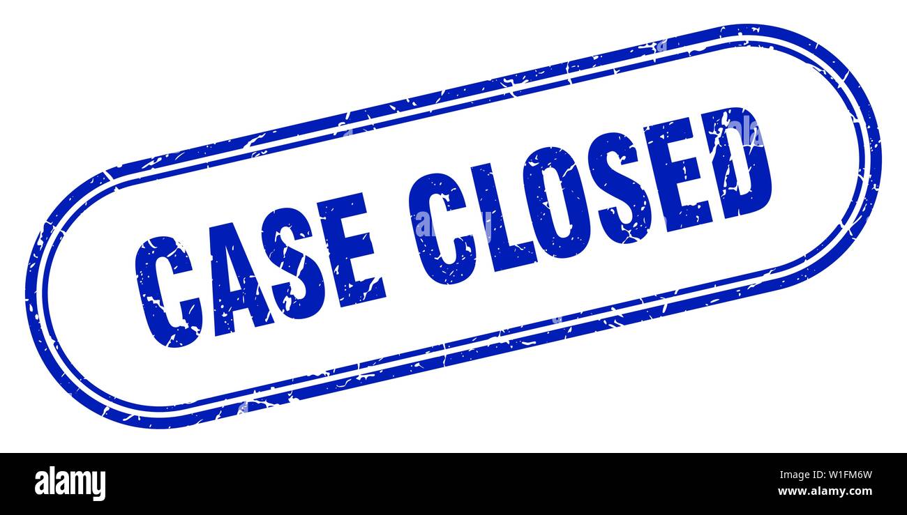 case closed stamp. case closed square grunge sign. case closed Stock ...