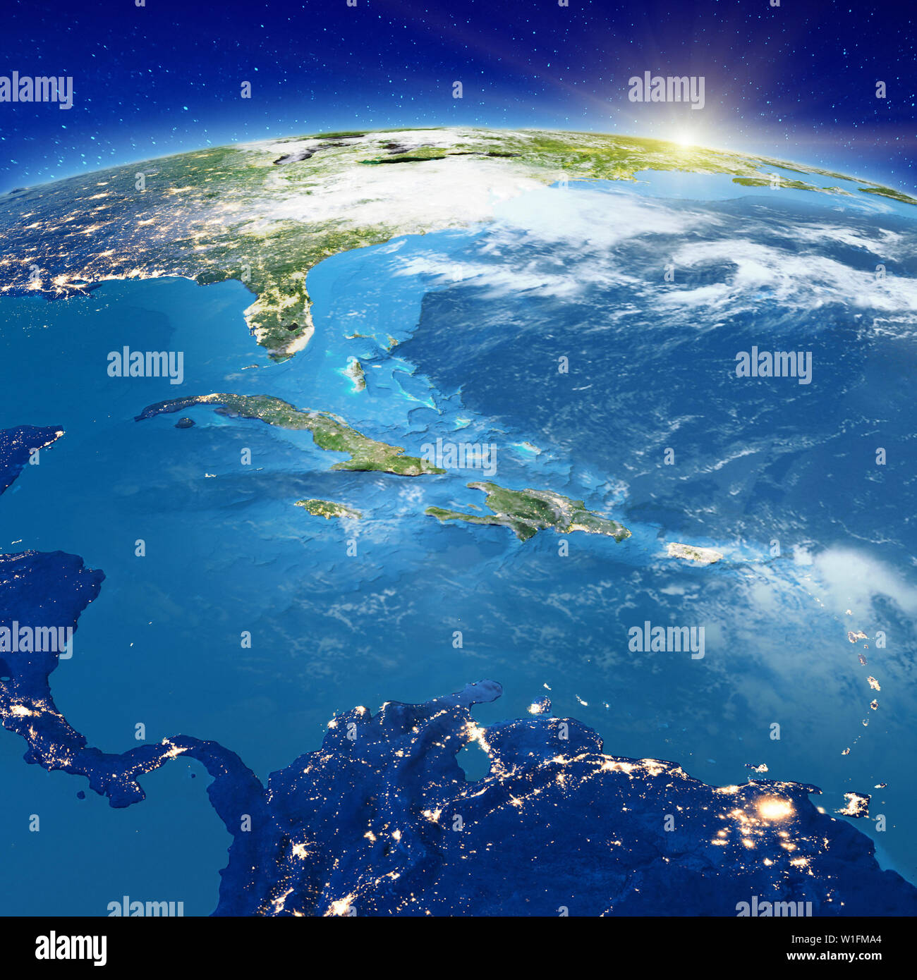 Map of cayman islands hi-res stock photography and images - Alamy