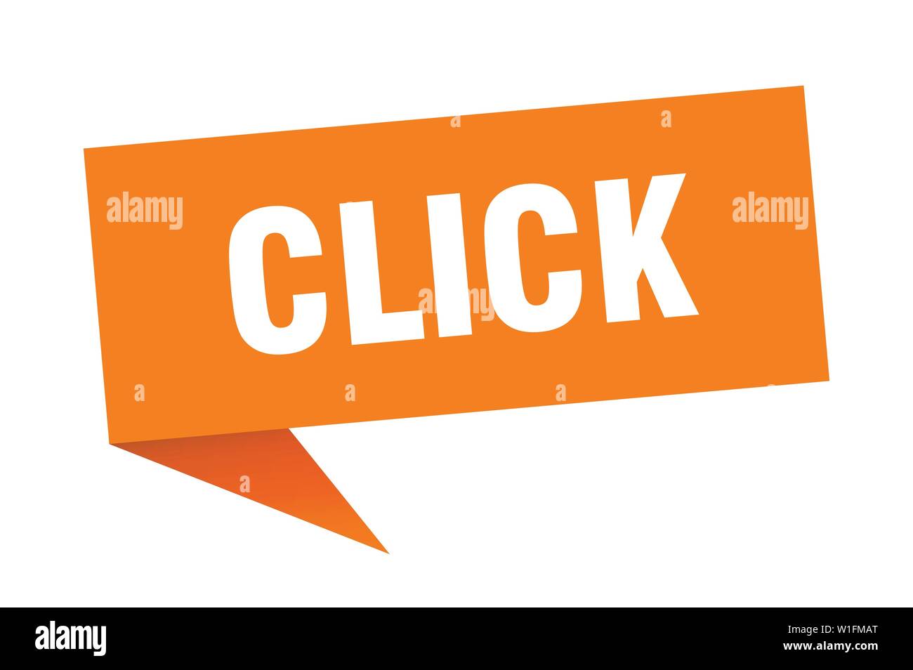 click speech bubble. click sign. click banner Stock Vector Image & Art ...