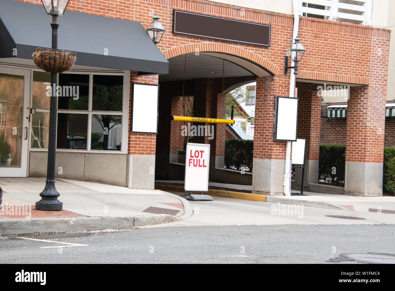Parking Garage Closed Exit Entrance Stock Photos & Parking Garage ...