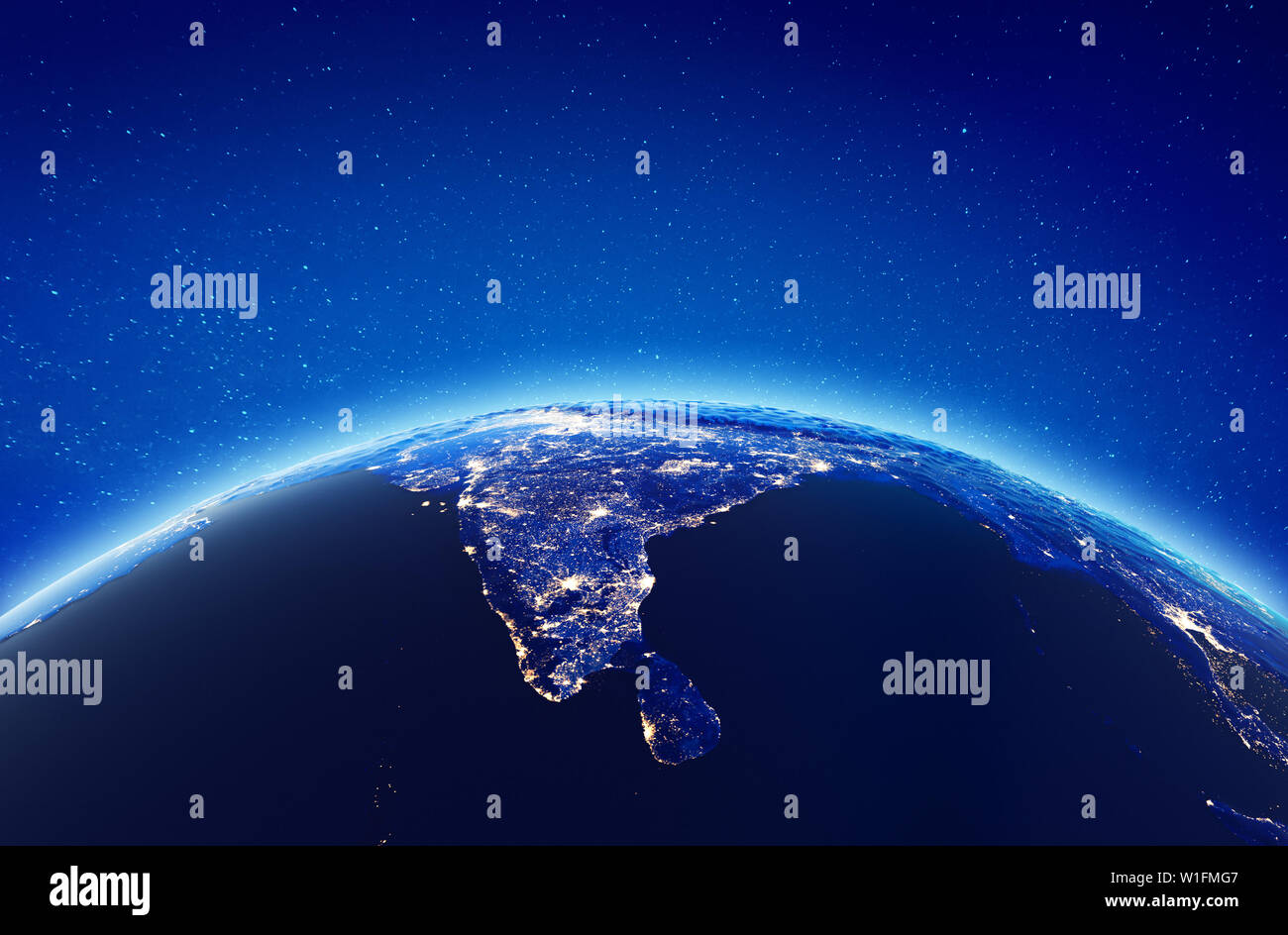 India city lights Stock Photo - Alamy