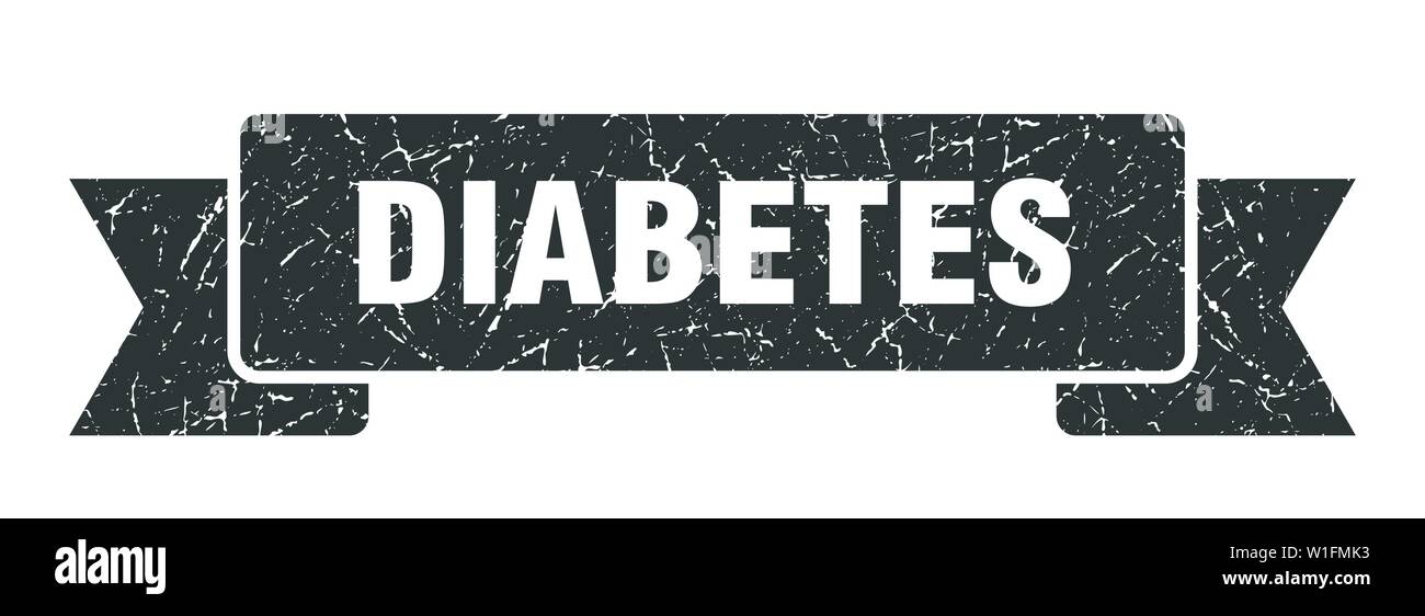 diabetes grunge ribbon. diabetes sign. diabetes banner Stock Vector ...