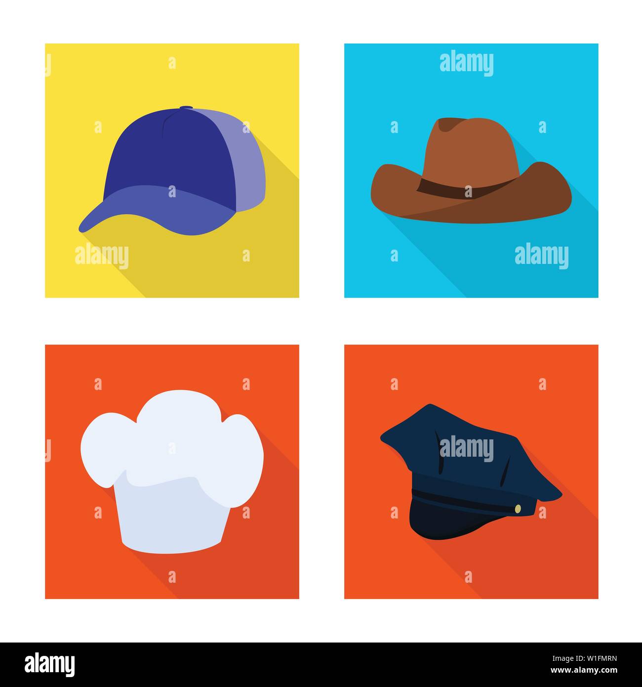 Vector illustration of fashion and profession symbol. Collection of ...