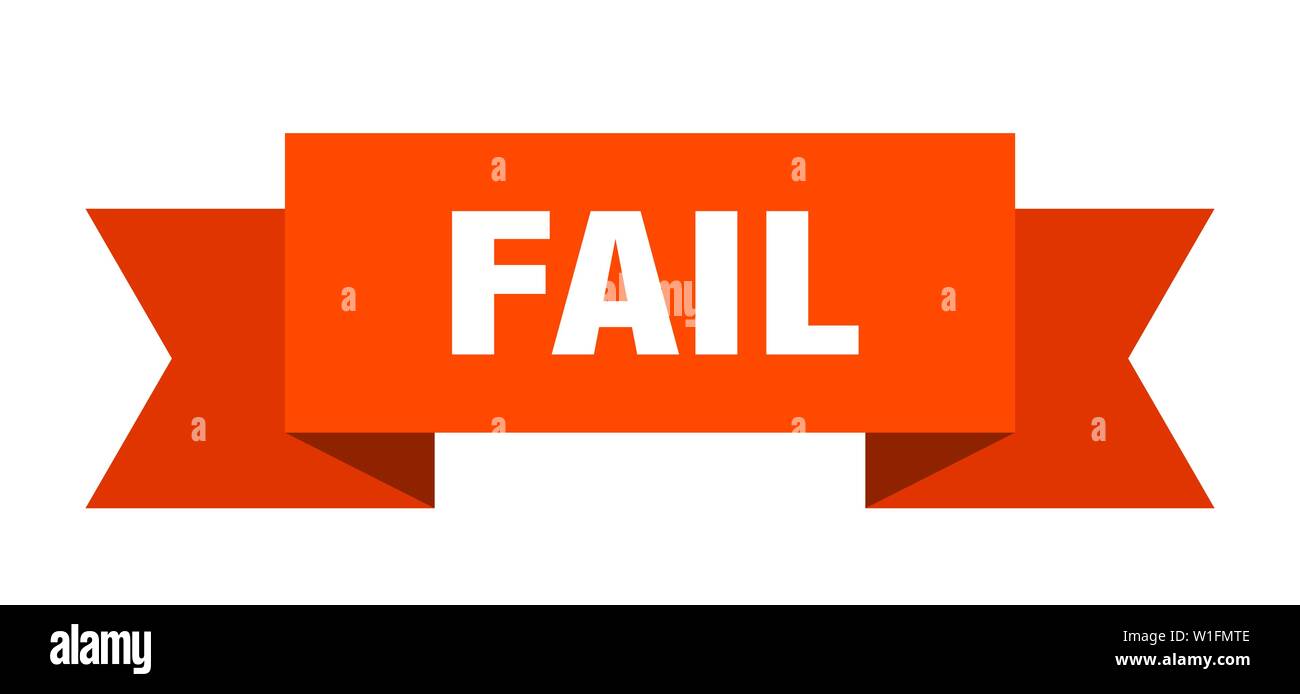 fail ribbon. fail isolated sign. fail banner Stock Vector Image & Art ...