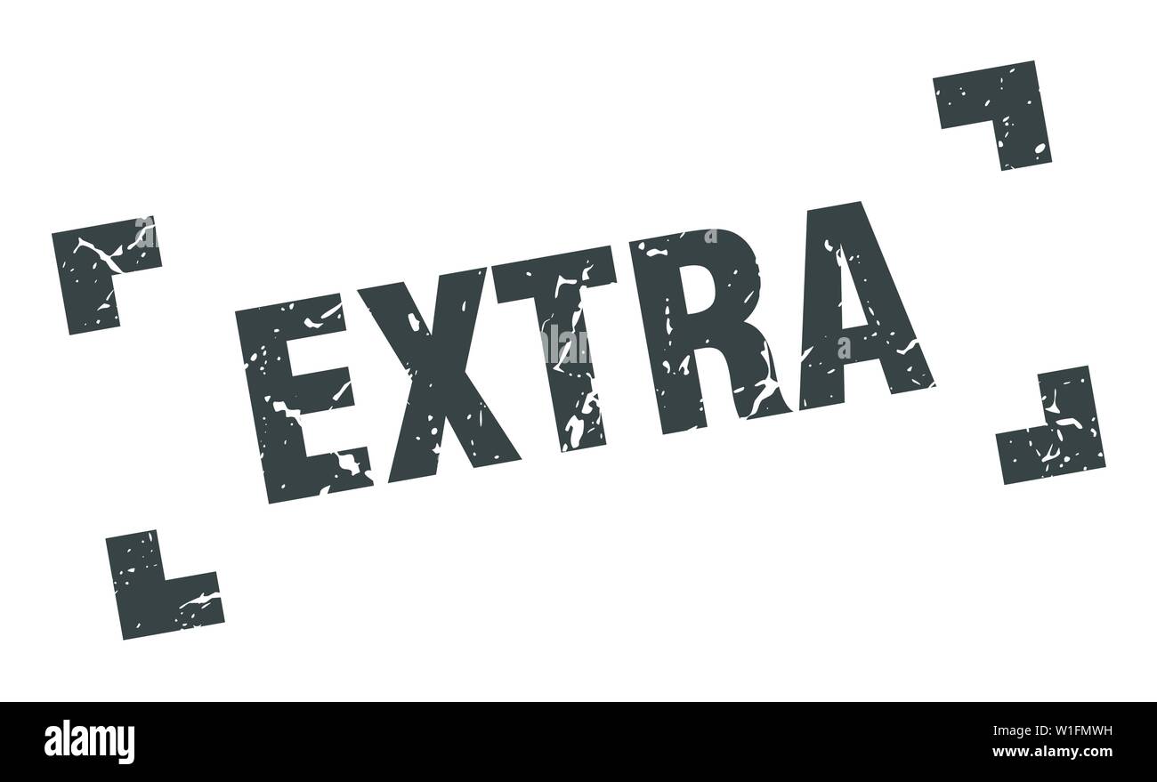 extra stamp. extra square grunge sign. extra Stock Vector Image & Art ...