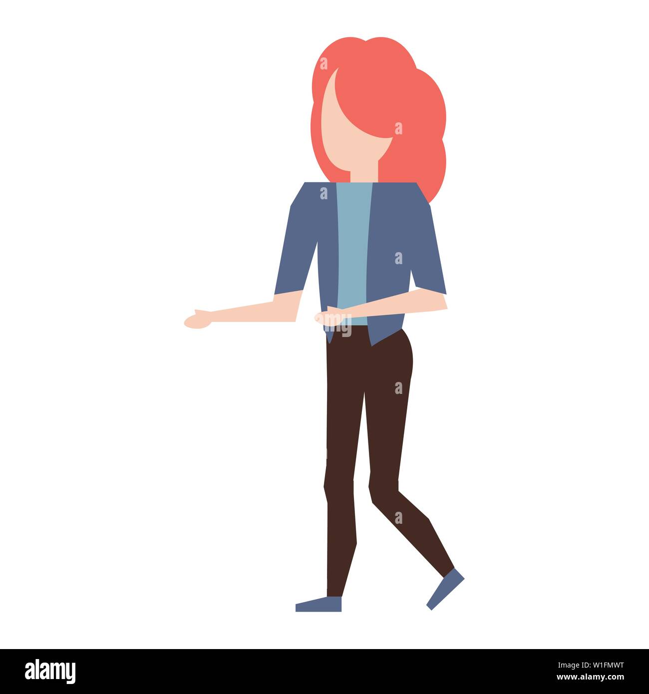 Young woman faceless avatar cartoon Stock Vector Image & Art - Alamy