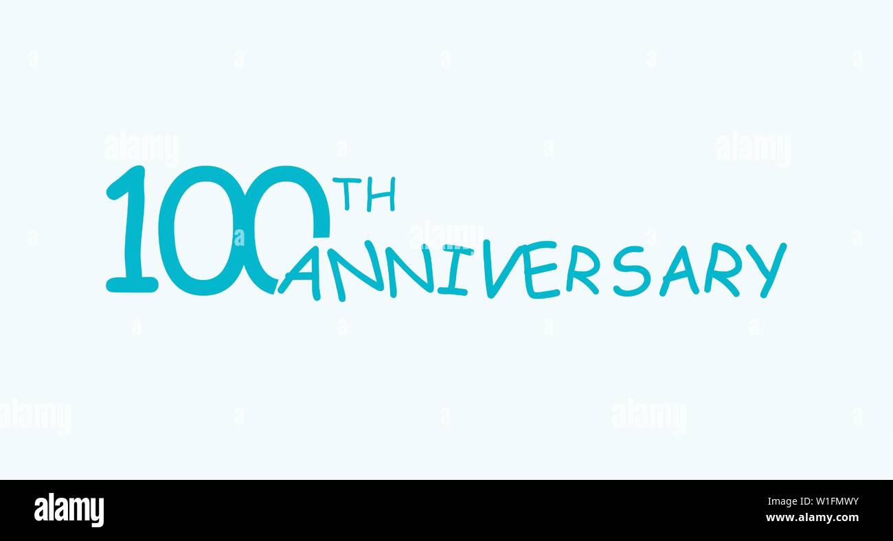 Celebrate 100 years Stock Vector Images - Alamy