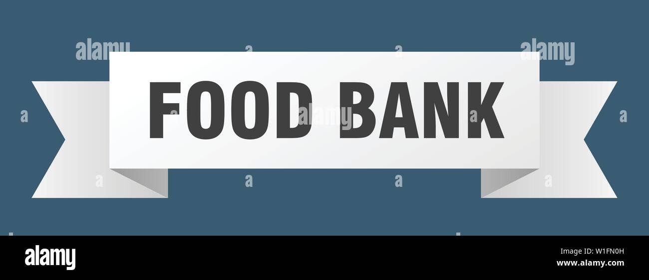 food bank ribbon. food bank isolated sign. food bank banner Stock ...