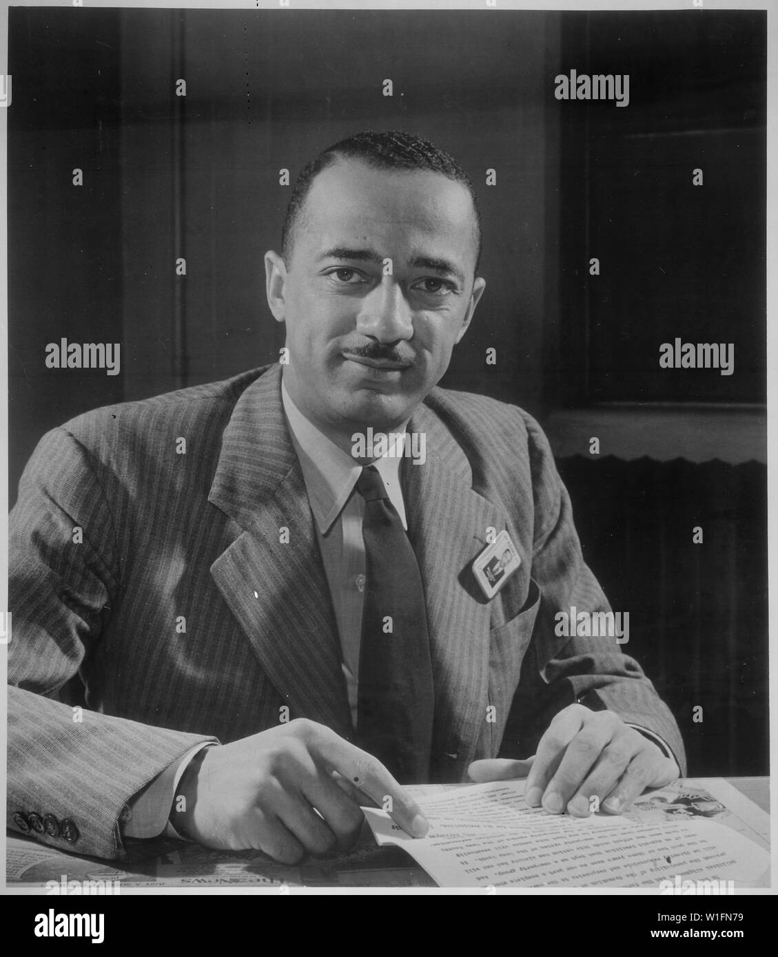 Judge William H. Hastie, dean of the Howard University Law School ...