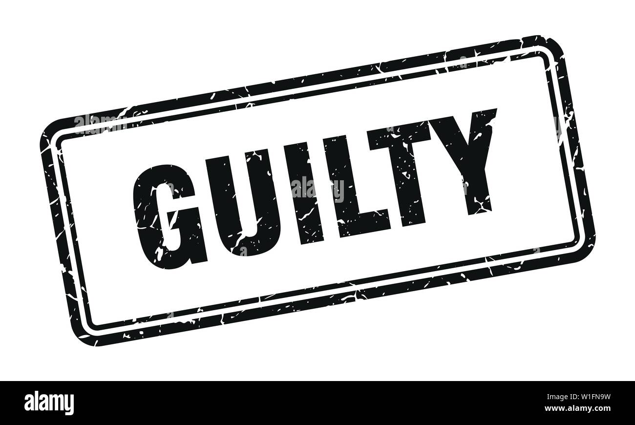 Guilty stamp Black and White Stock Photos & Images - Alamy