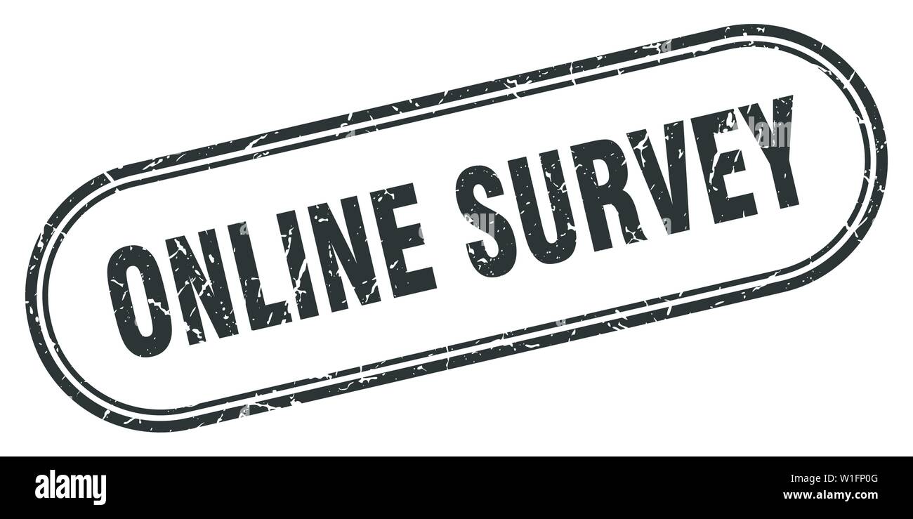 online survey stamp. online survey square grunge sign. online survey ...