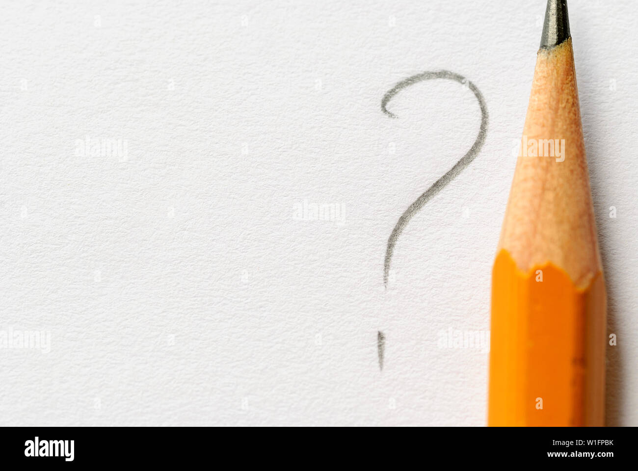 Question mark pencil hi-res stock photography and images - Alamy