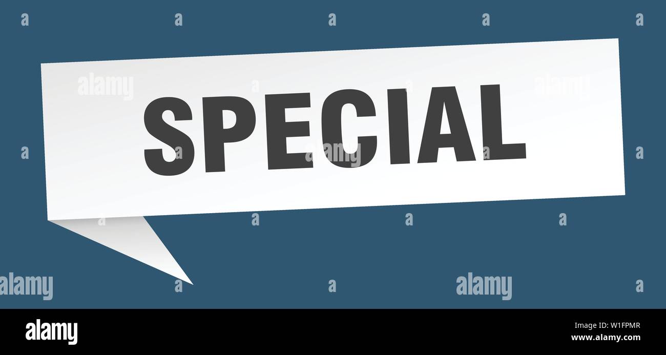special speech bubble. special sign. special banner Stock Vector Image ...