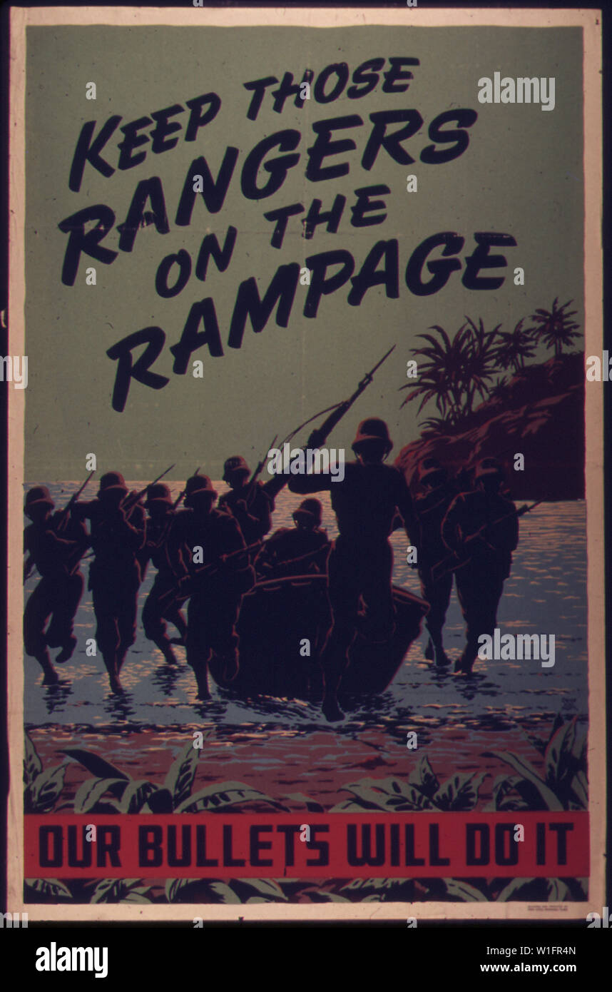 Keep those rangers on the rampage - Our bullets will do it Stock Photo ...