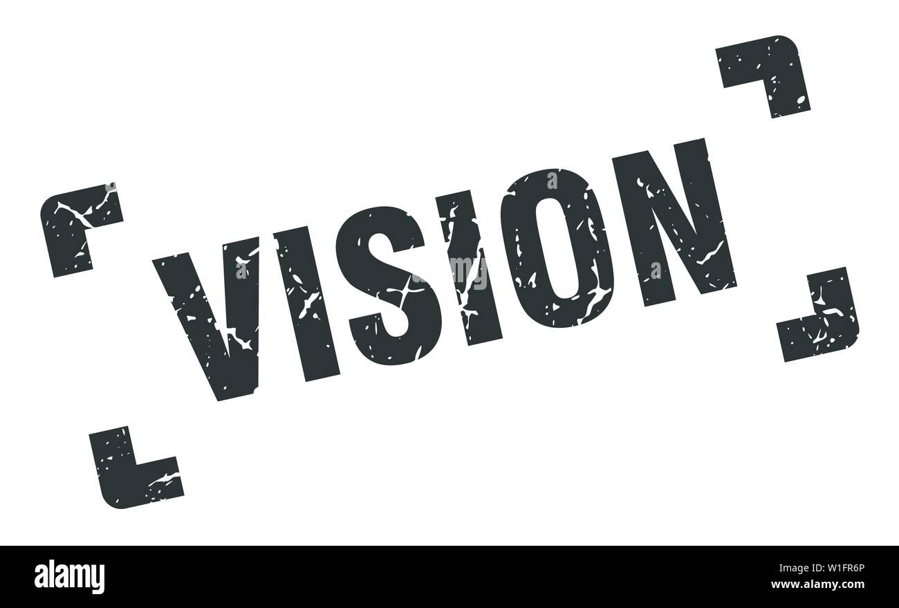vision stamp. vision square grunge sign. vision Stock Vector Image ...