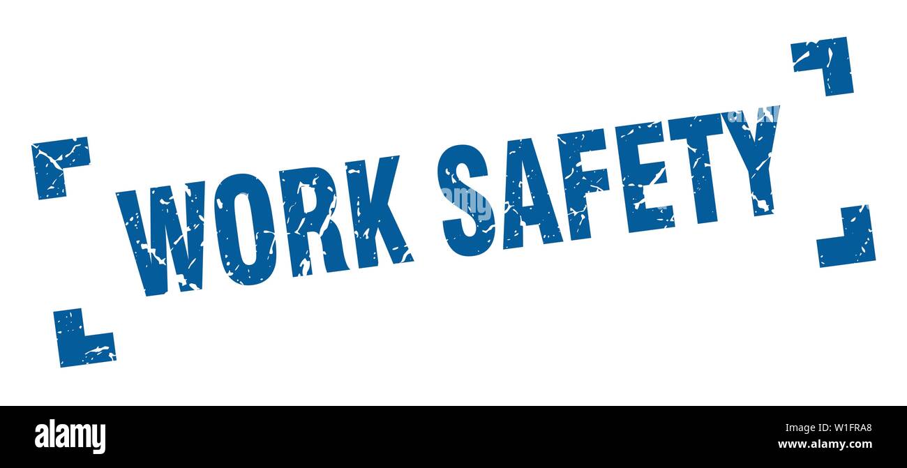 work safety stamp. work safety square grunge sign. work safety Stock ...