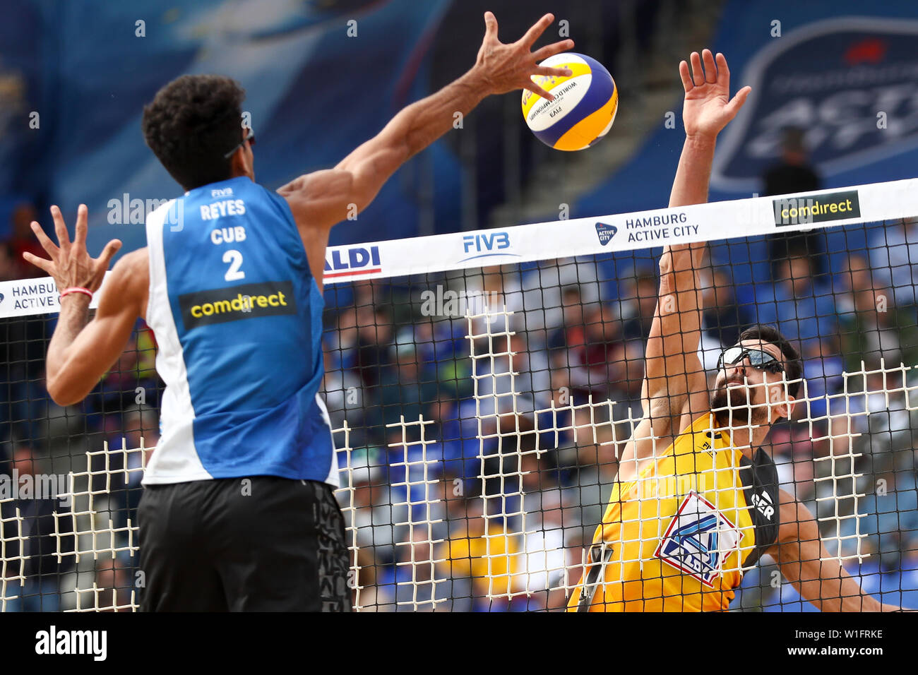 Hamburg, Germany. 02nd July, 2019. Beach Volleyball, World Championship ...