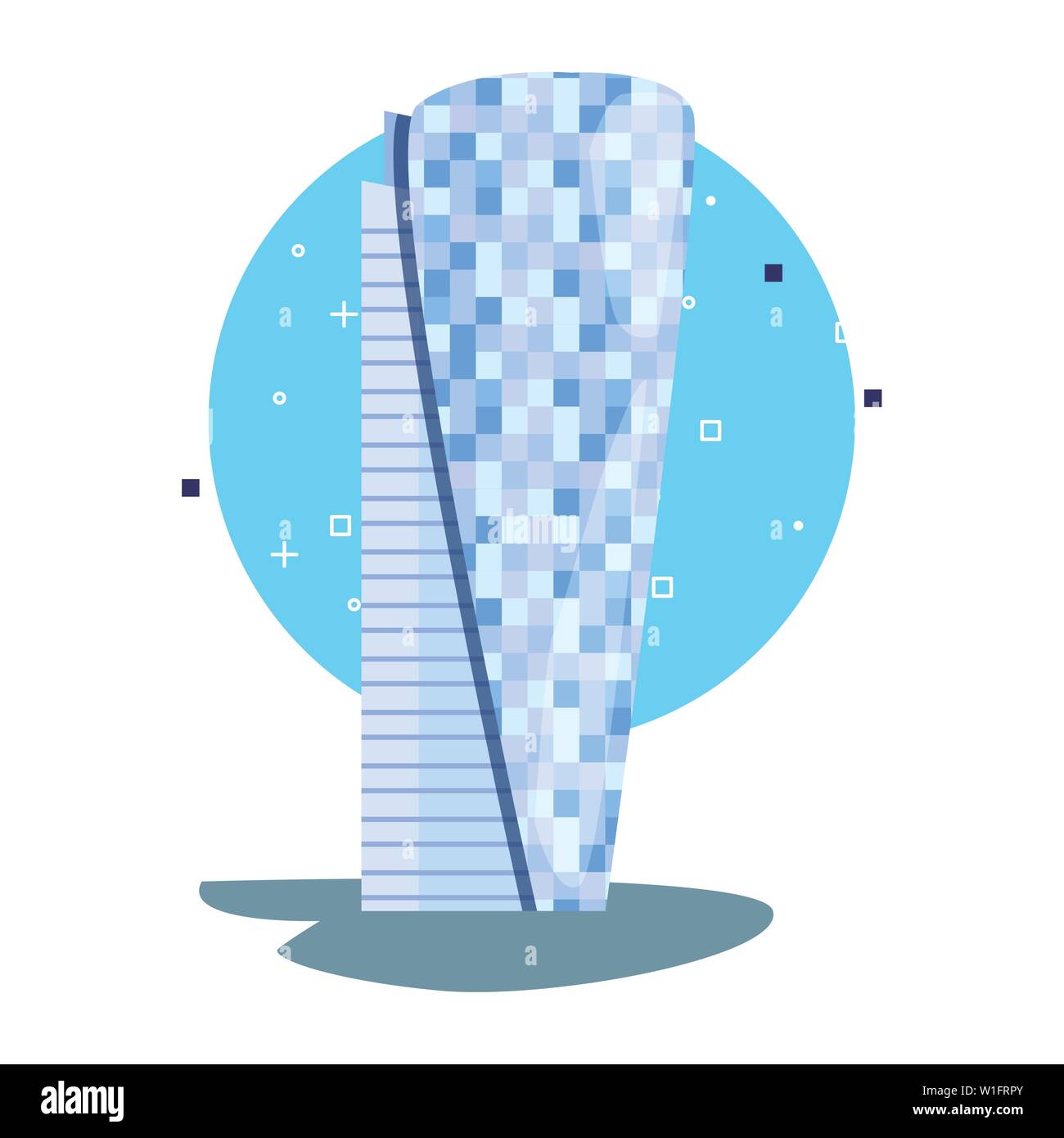 futuristic building urban tower icon vector illustration Stock Vector ...