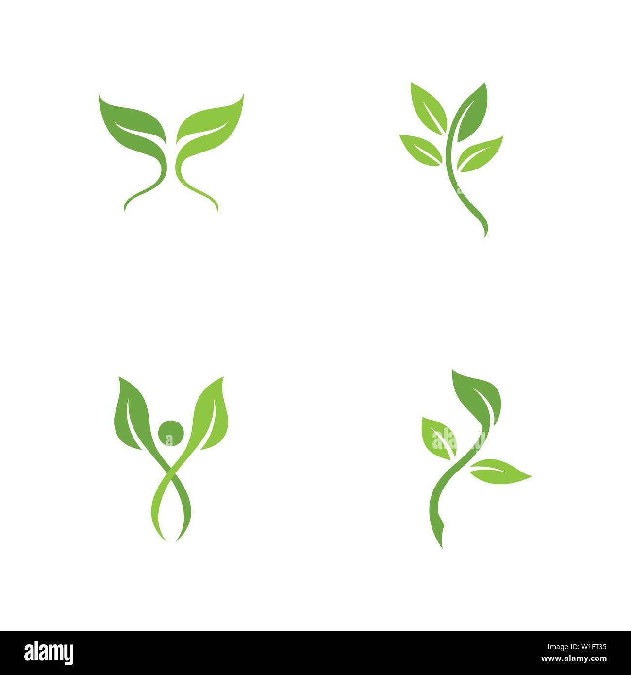 Leaf Logo vector Template Stock Vector Image & Art - Alamy