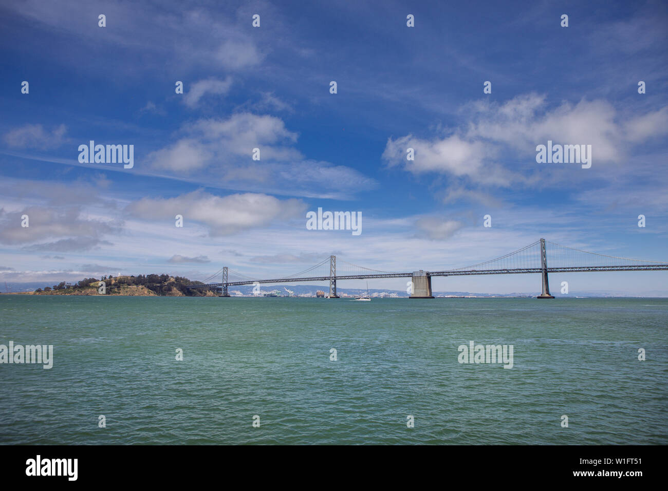 Bay bridge from pier wide hi-res stock photography and images - Alamy