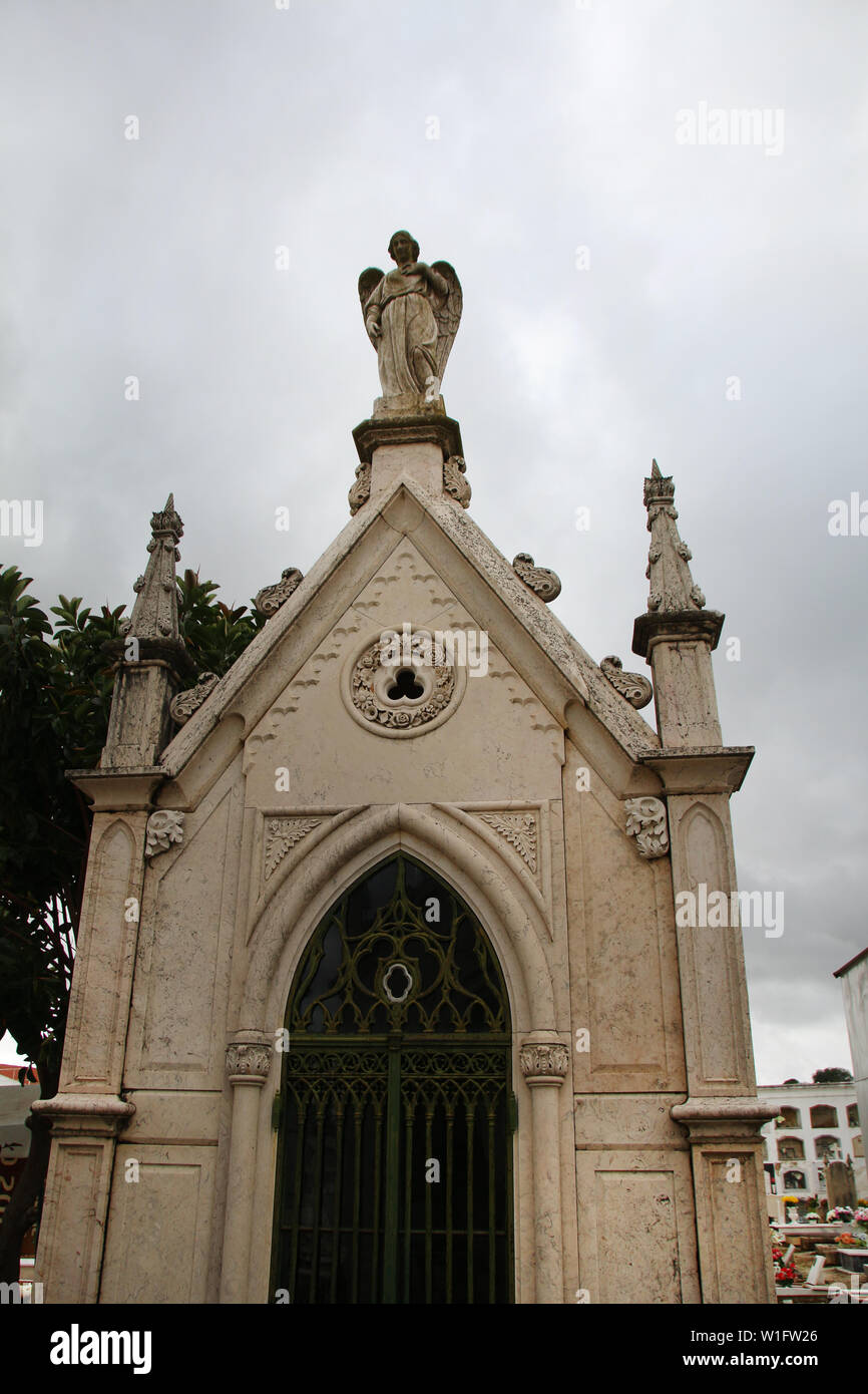 Close up view of a detail of a crypt in cemetary Stock Photo - Alamy