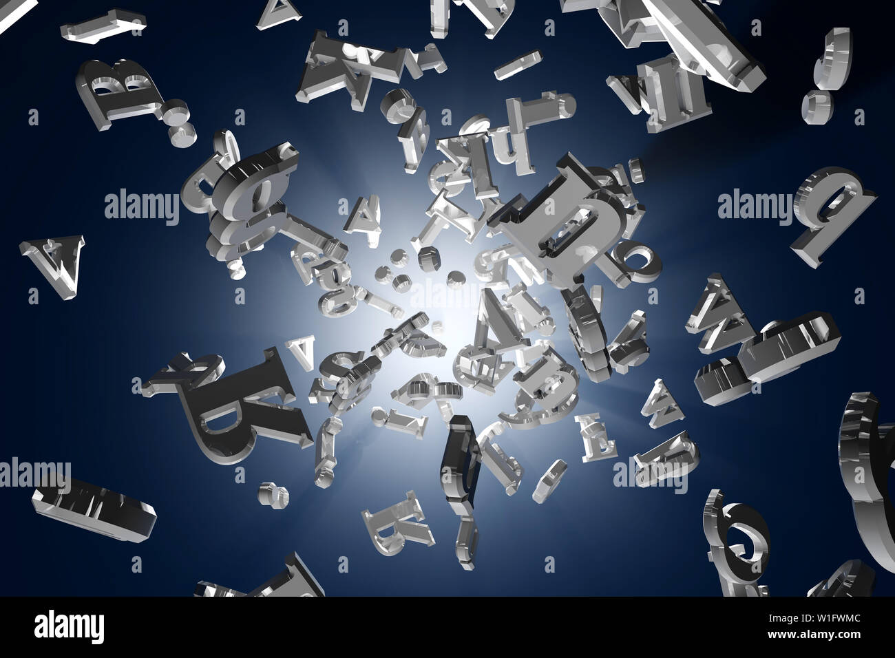 Raining letters hi-res stock photography and images - Alamy