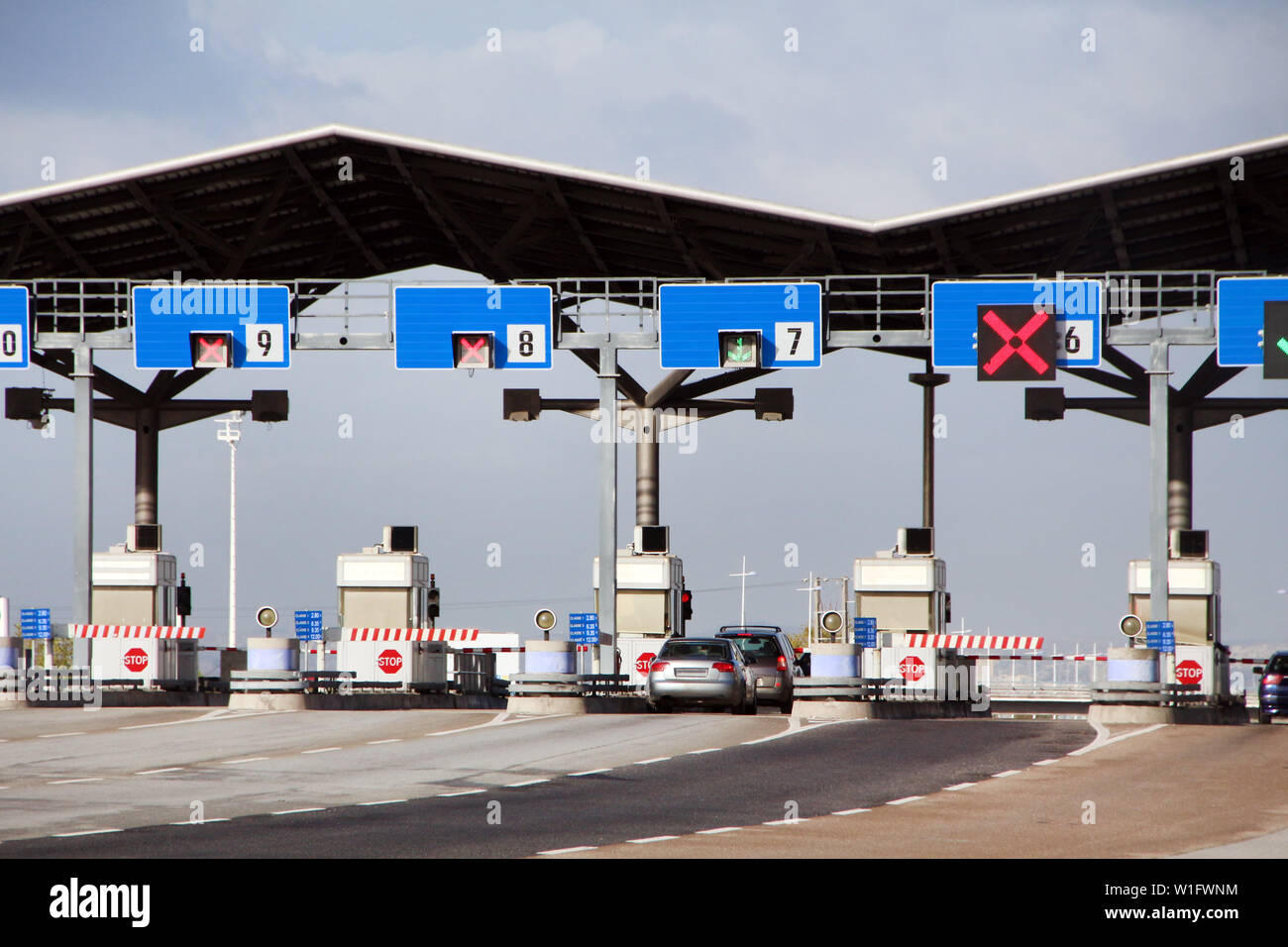 Toll motorway portugal hi-res stock photography and images - Alamy