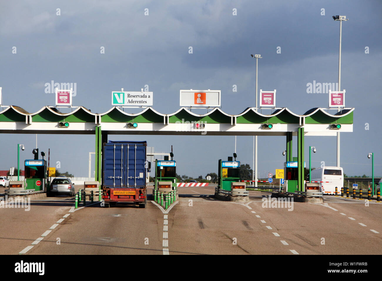 Toll motorway portugal hi-res stock photography and images - Alamy