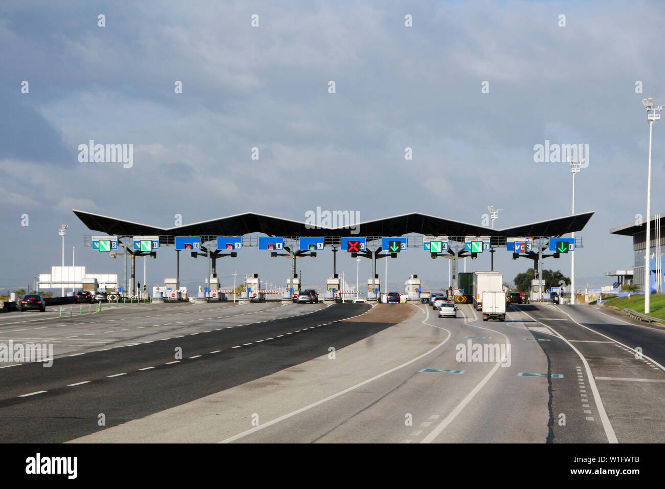 Toll motorway portugal hi-res stock photography and images - Alamy