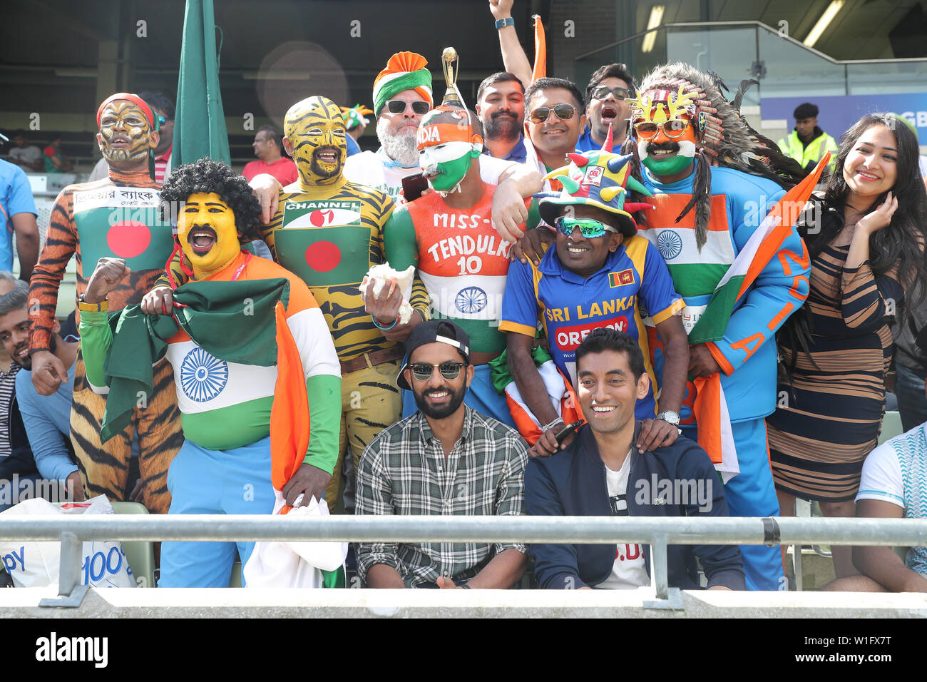 Indian fans in the crowd hi-res stock photography and images - Alamy